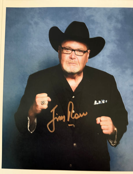 Jim Ross Autographed 8x10 – JR's BBQ